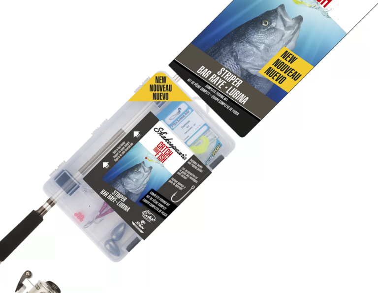 Shakespeare Catch More Fish Striper Spinning Rod and Reel Combo ...